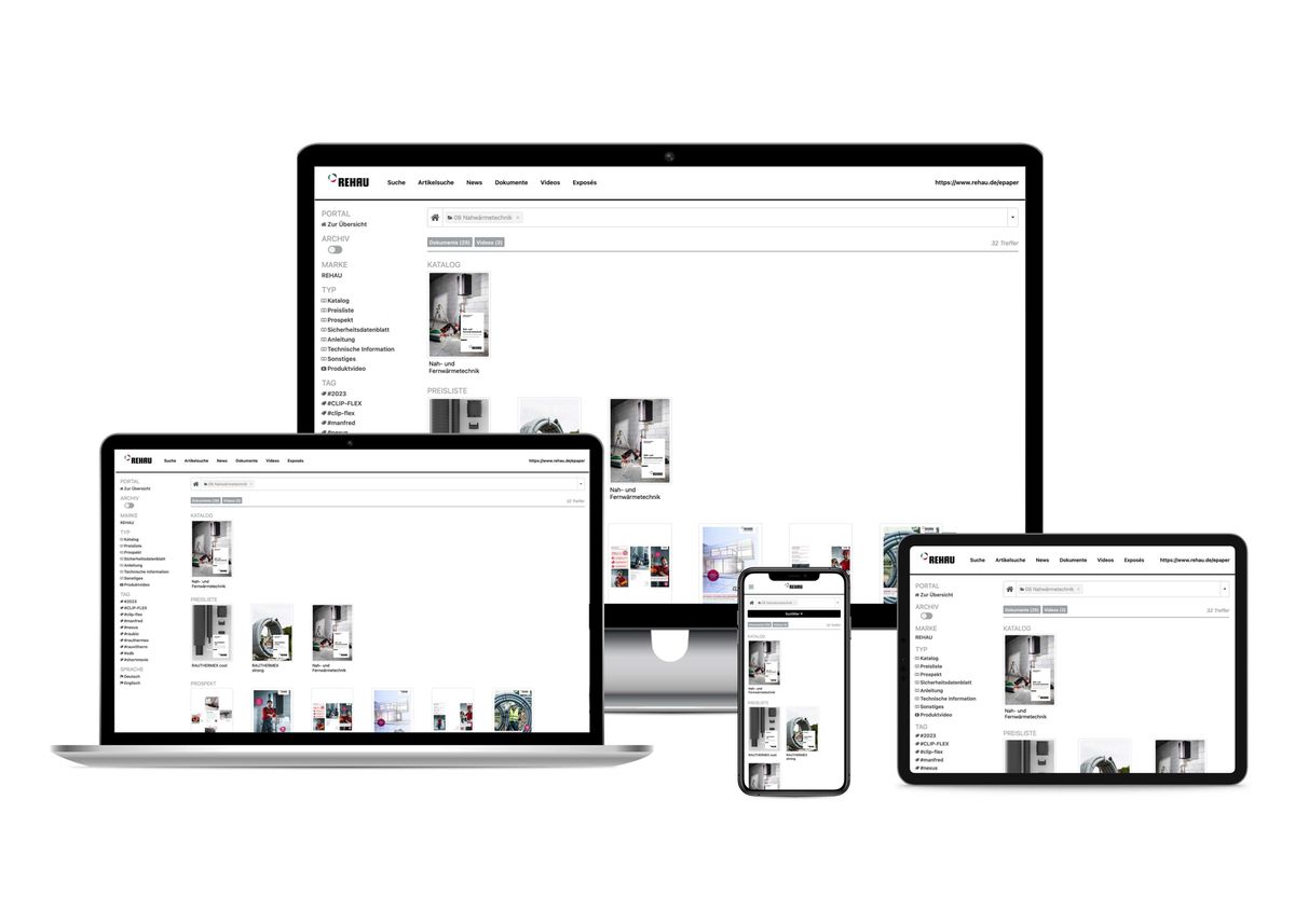 RAUTHERMEX district heating pipes | Composite pipe system from REHAU